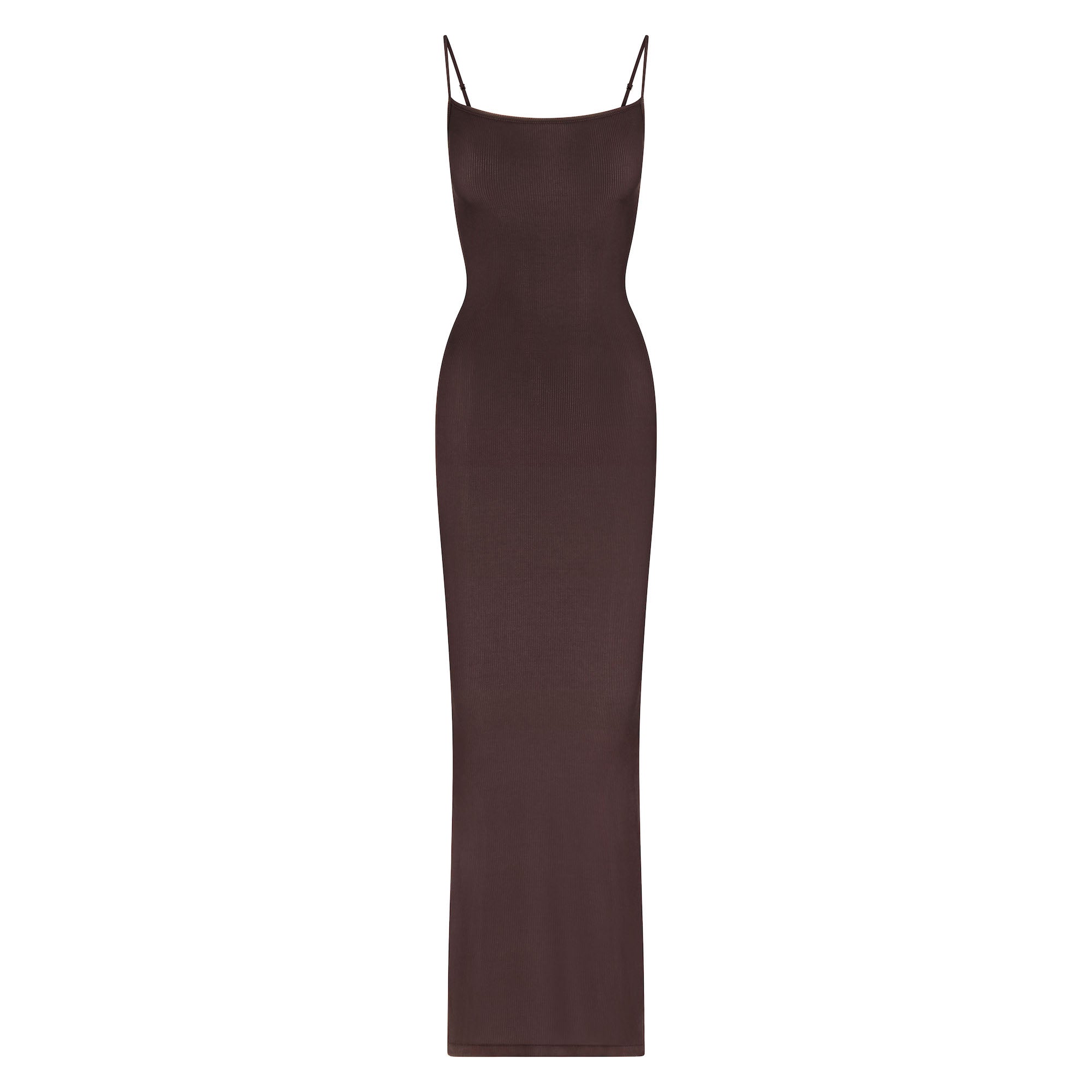 skims brown dress Skims Brown Lounge Slip Dress Aquino's Attire