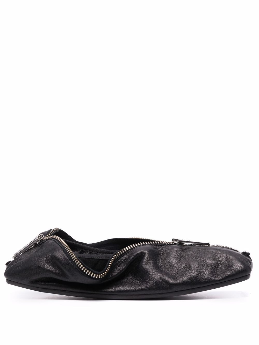 Maison Margiela Pencil Case Ballerina Shoes In Black - 50% Off