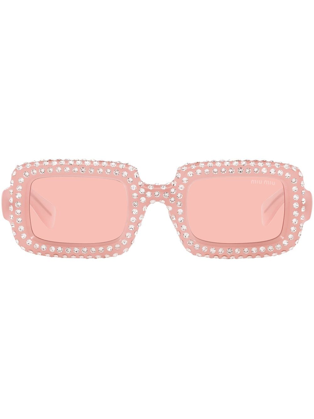 Miu Miu Crystal sunglasses Miu Miu Cat Eye Crystal Sunglasses in Black | FWRD main image 4