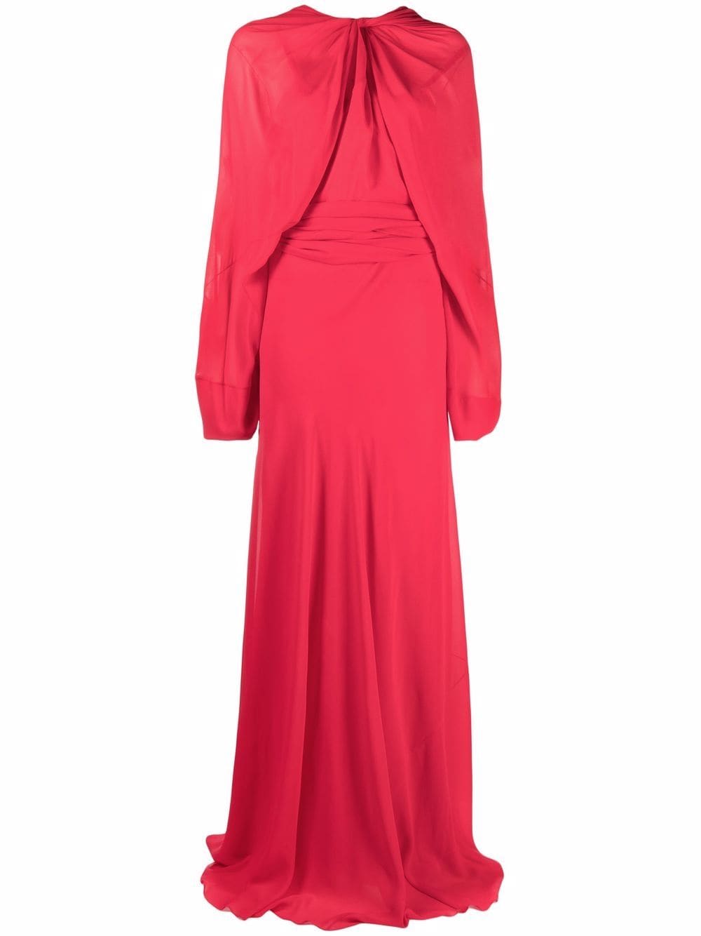 Maison Margiela Draped Long-Sleeve Evening Dress In Red - 39% Off |  Editorialist