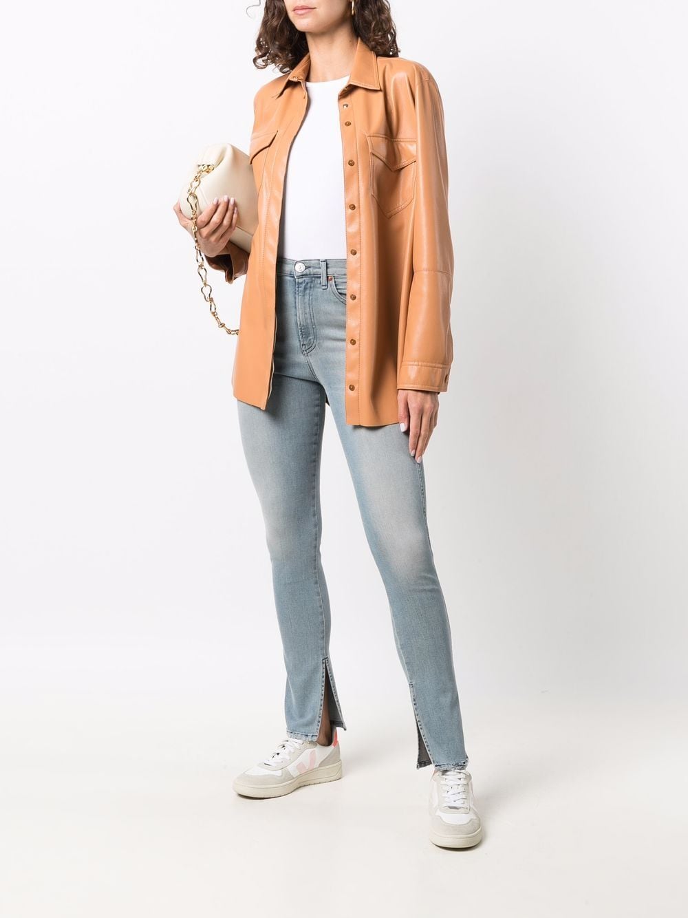 3X1 3x1 Slit-Hem Skinny Jeans