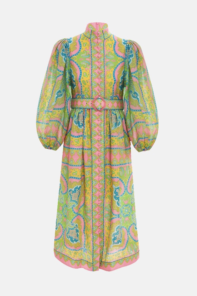 zimmermann estelle buttoned midi dress Zimmermann Estelle Clothing Estelle Frill Midi Dress