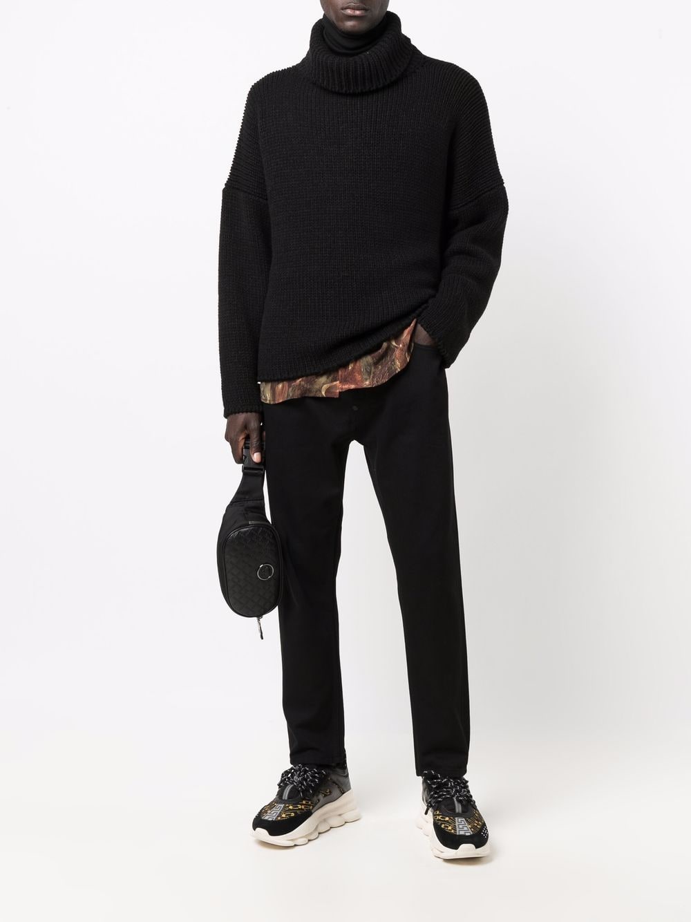 PHILIPP PLEIN Philipp Plein Logo Patch Trousers