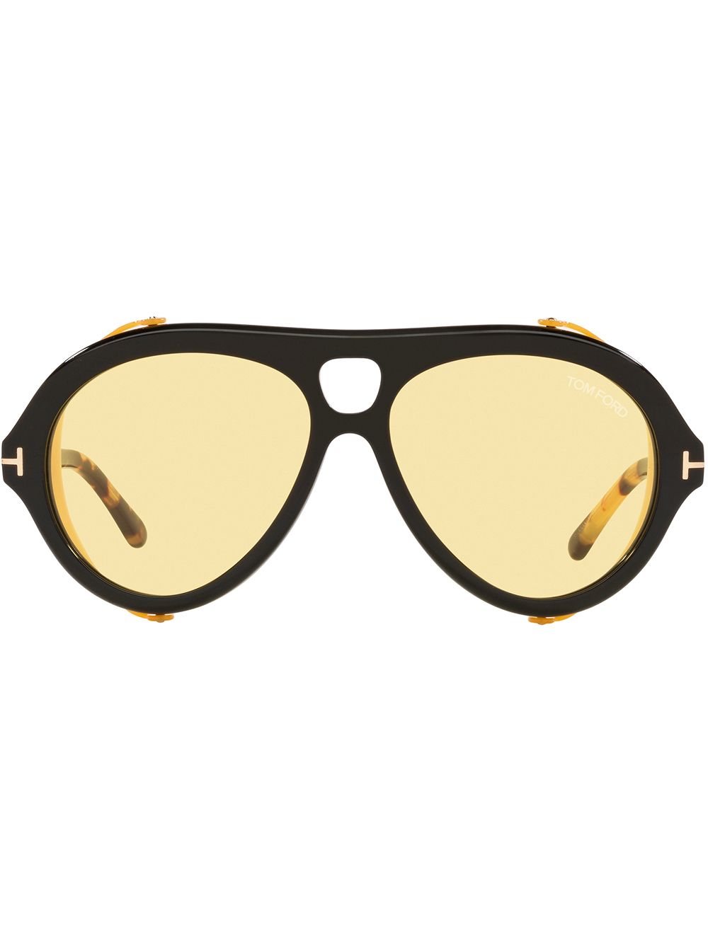 Tom Ford Black Sunglasses with Yellow Lenses display picture 3