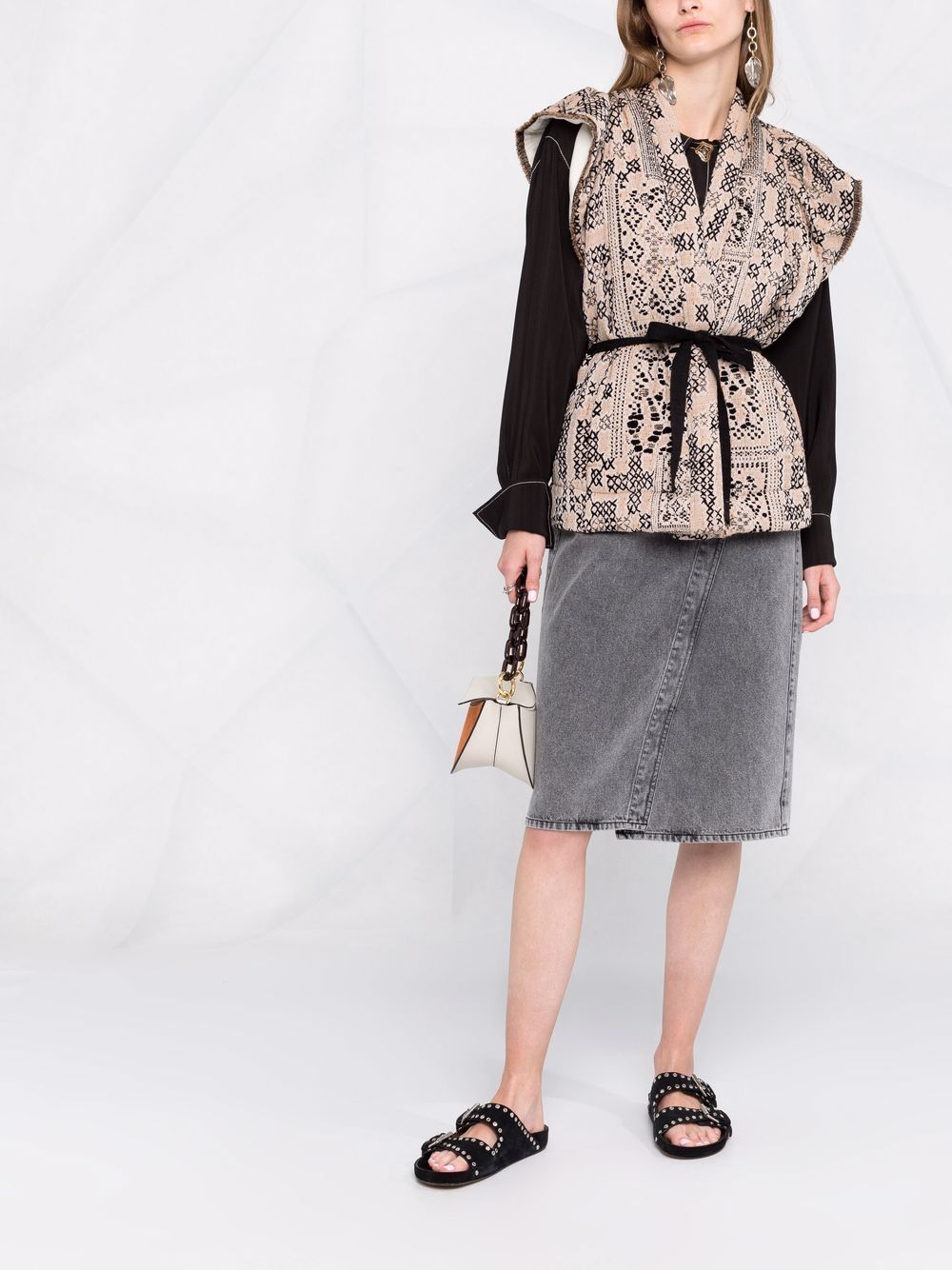 FORTE_FORTE Forte Forte Abstract Pattern Jacket