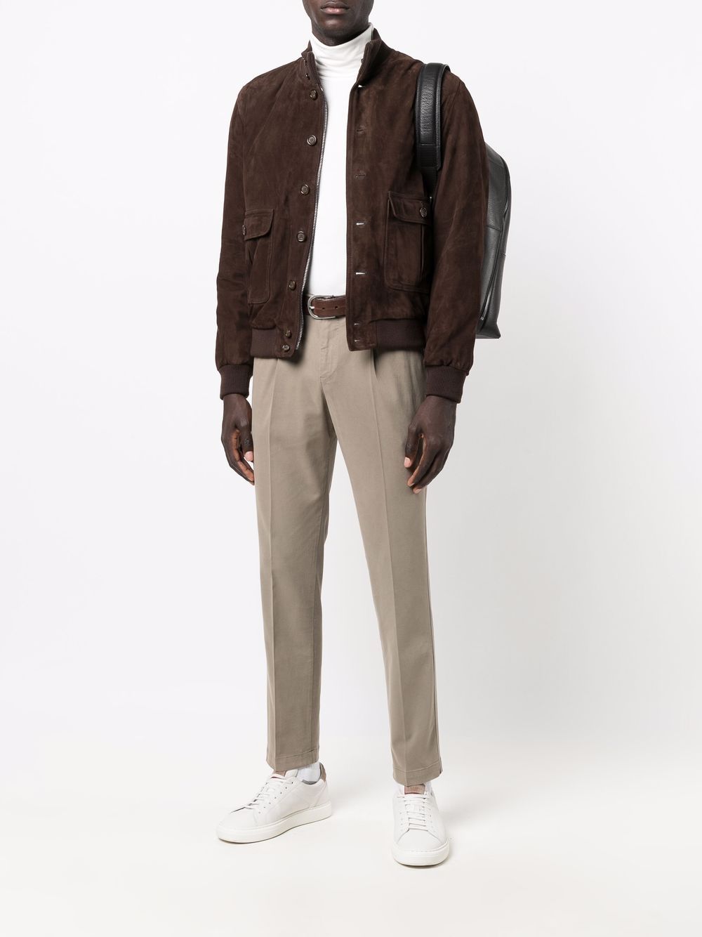 VALSTAR Buttoned Leather Jacket
