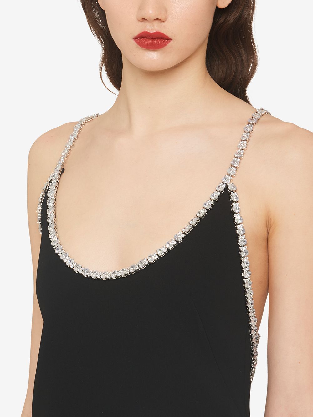 miu miu crystal trim mini dress Selena Gomez's Miu Miu Crystal Trim Mini Dress