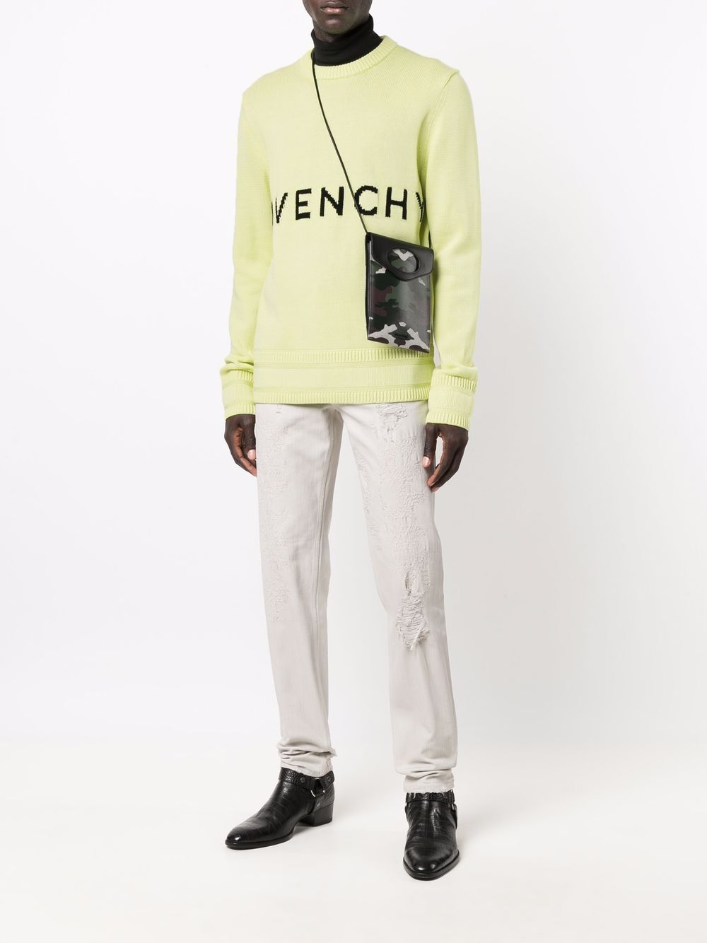 GIVENCHY Givenchy Distressed-Effect Slim-Fit Jeans