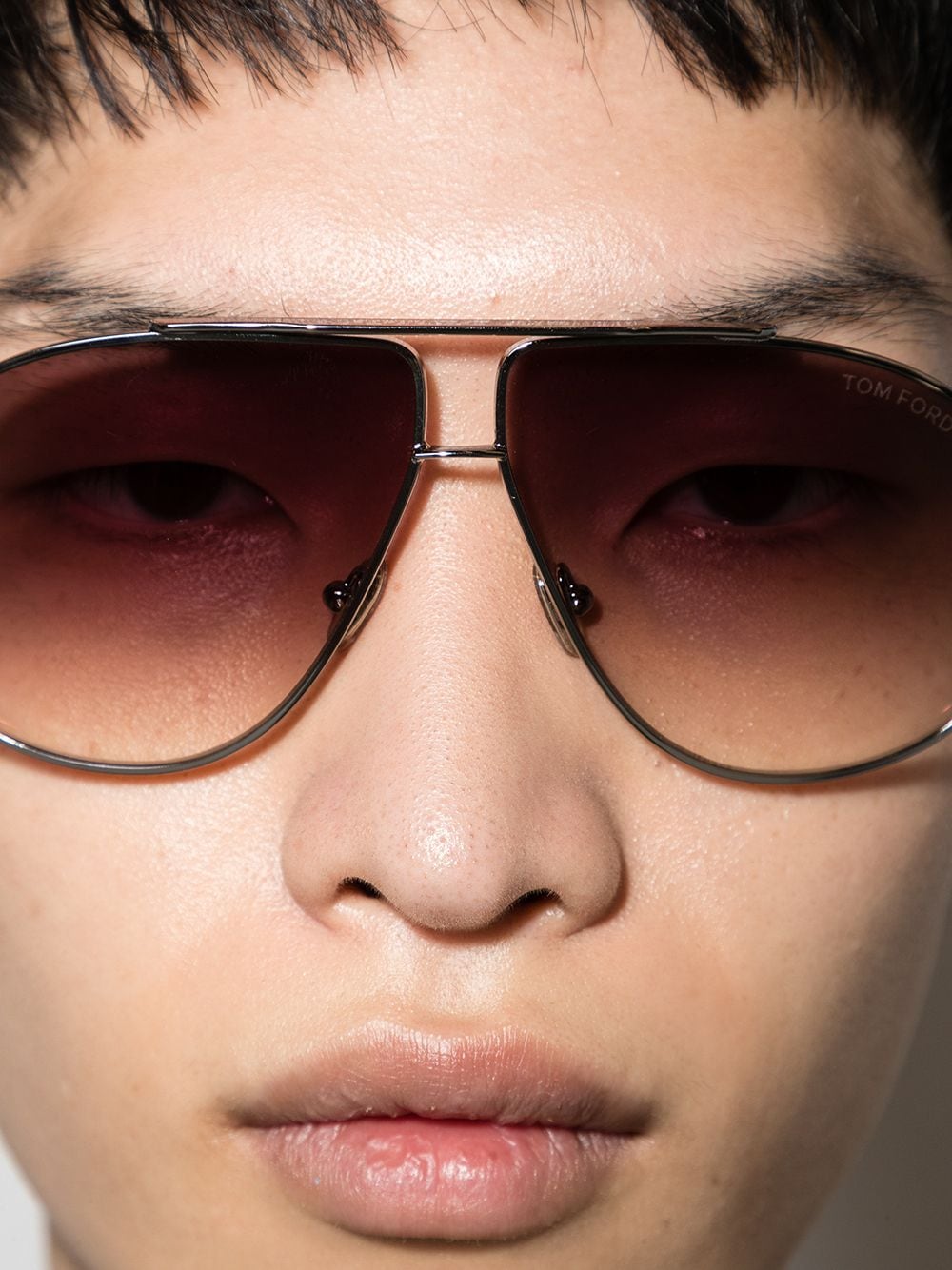 Tom Ford Riley sunglasses Tom Ford Sunglasses Riley-02 Gold Pilot Grey Gradient Metal  main image 2