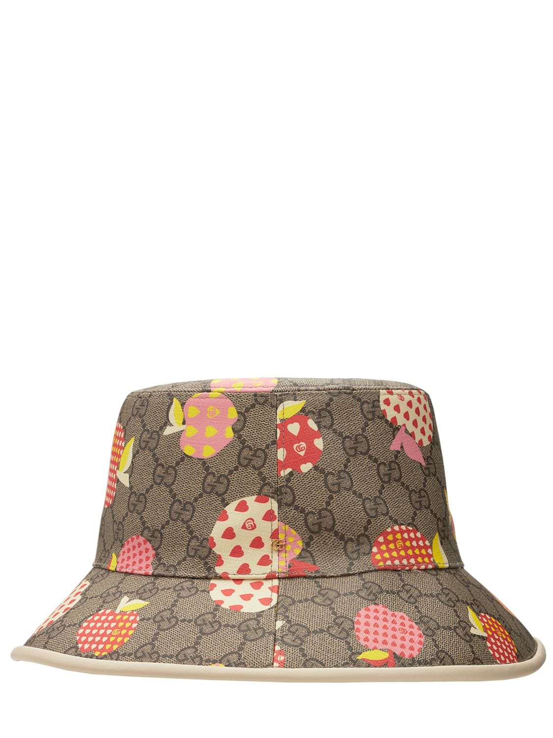 Gucci Les Pommes Canvas Printed Bucket Hat - Beige,Multi  display picture 2