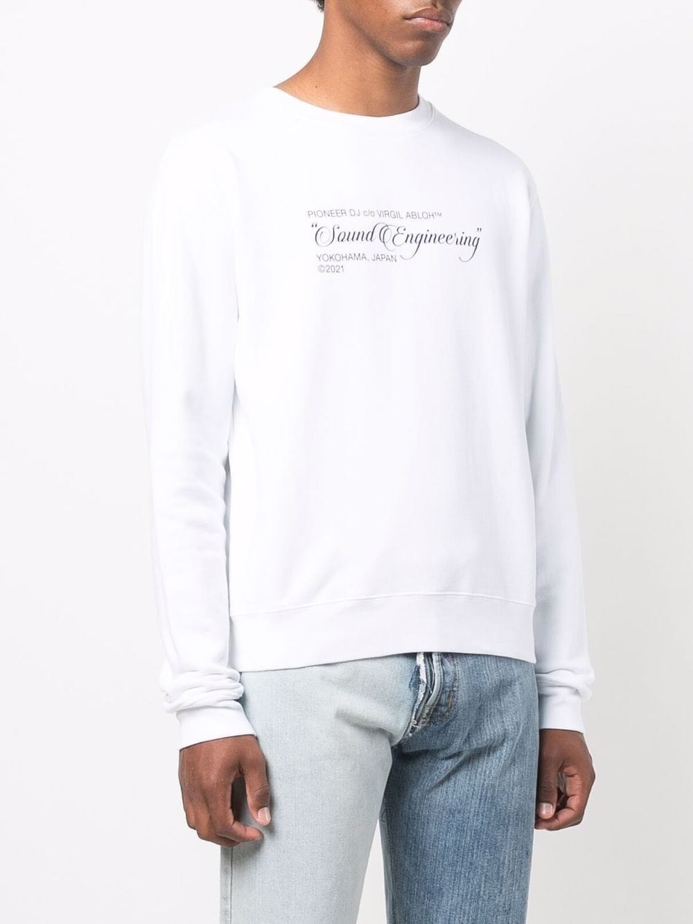 Off-White X Pioneer Dj Sound Engineer Cotton Graphic Hoodie - Black Green A  | Editorialist