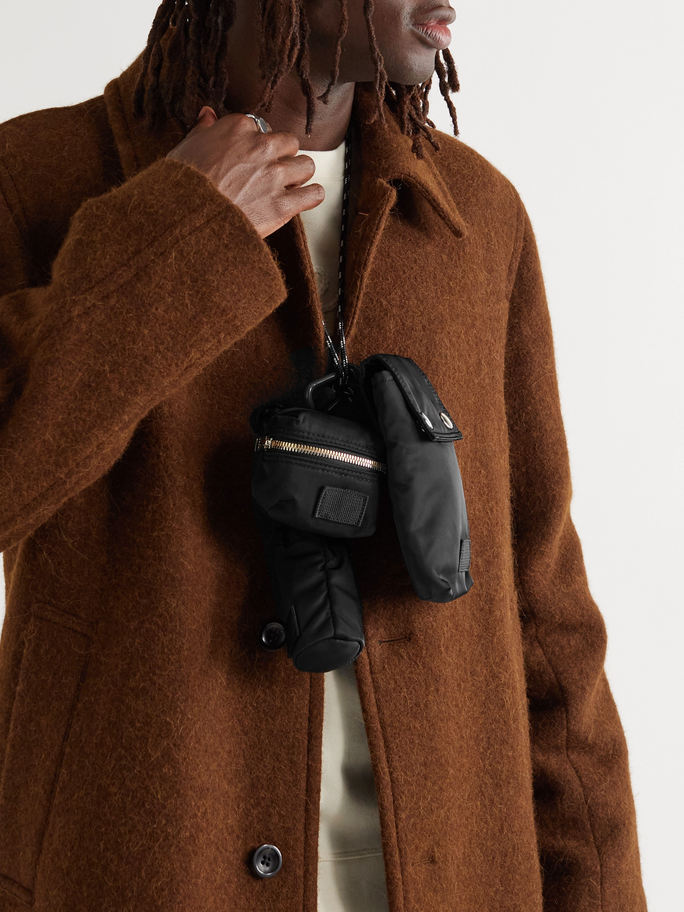 Sacai Porter-Yoshida & Co Nylon Bag, Pouch And Bottle Holder Set