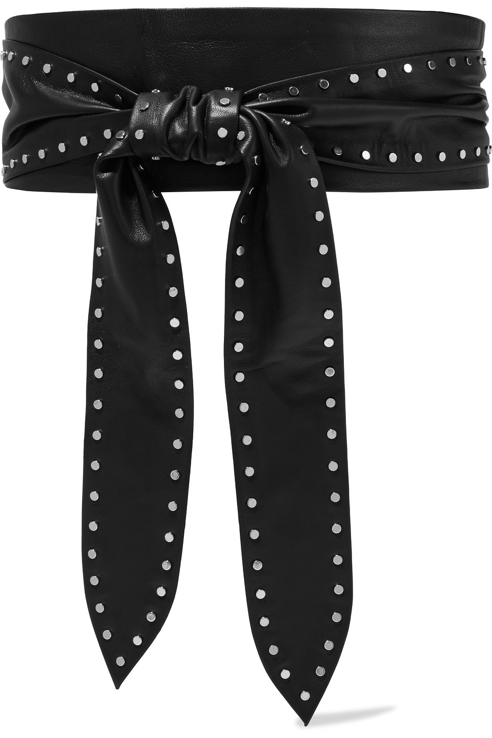 IRO Belt Womens 65 Black Leather Wrap Studded Moto Embellished NEW IRO]MONA Studded Obi Belt (IAABS25103BKX) main image 2