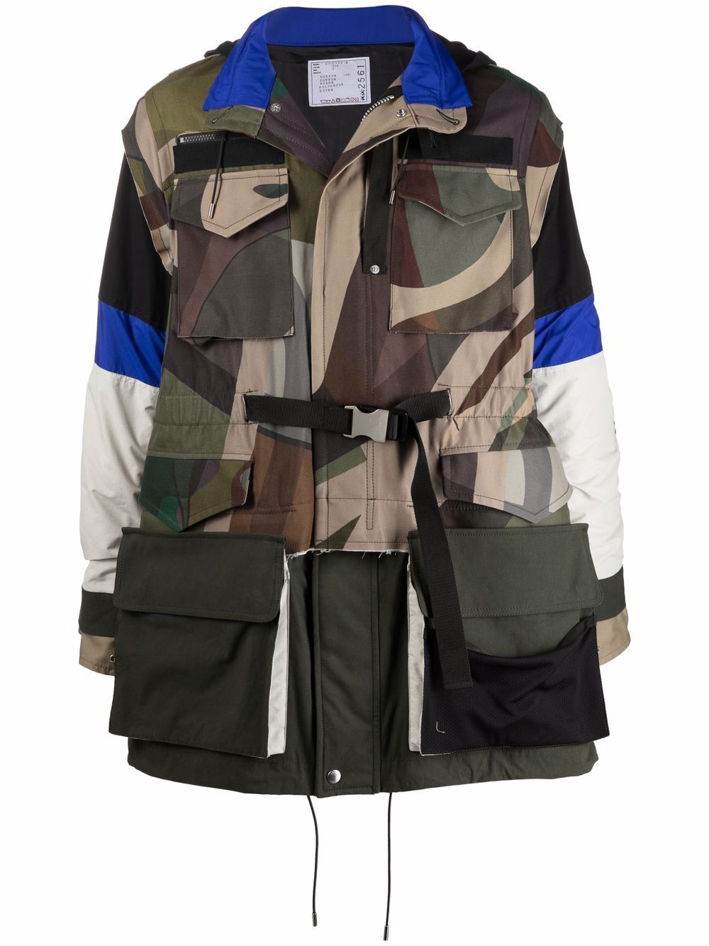 SACAI sacai Camouflage-Print Hooded Coat