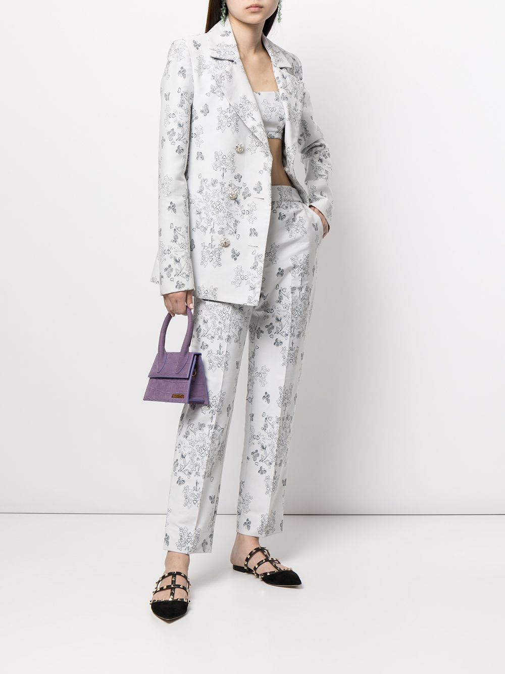 MACGRAW Butterfly Print Trousers