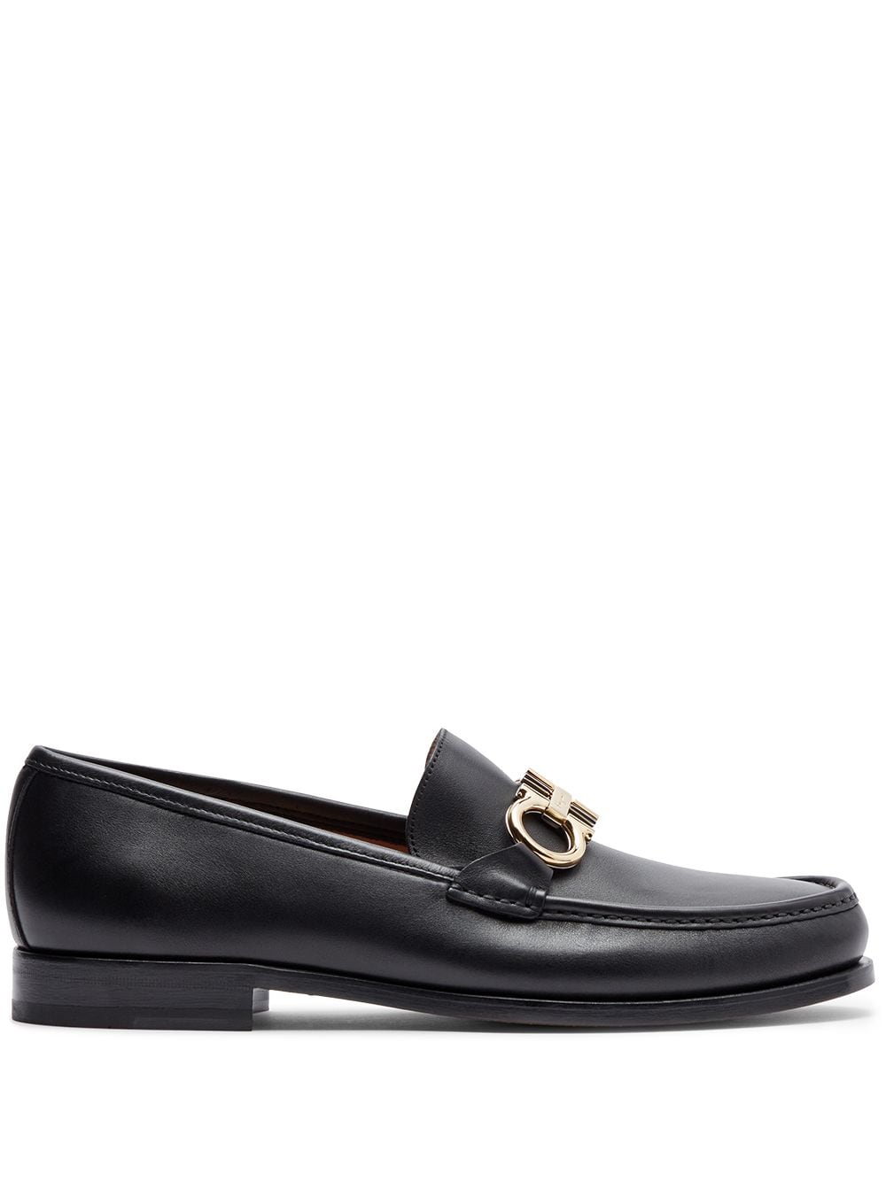 Ferragamo Rolo Gancini Loafers - Black | Editorialist display picture 2