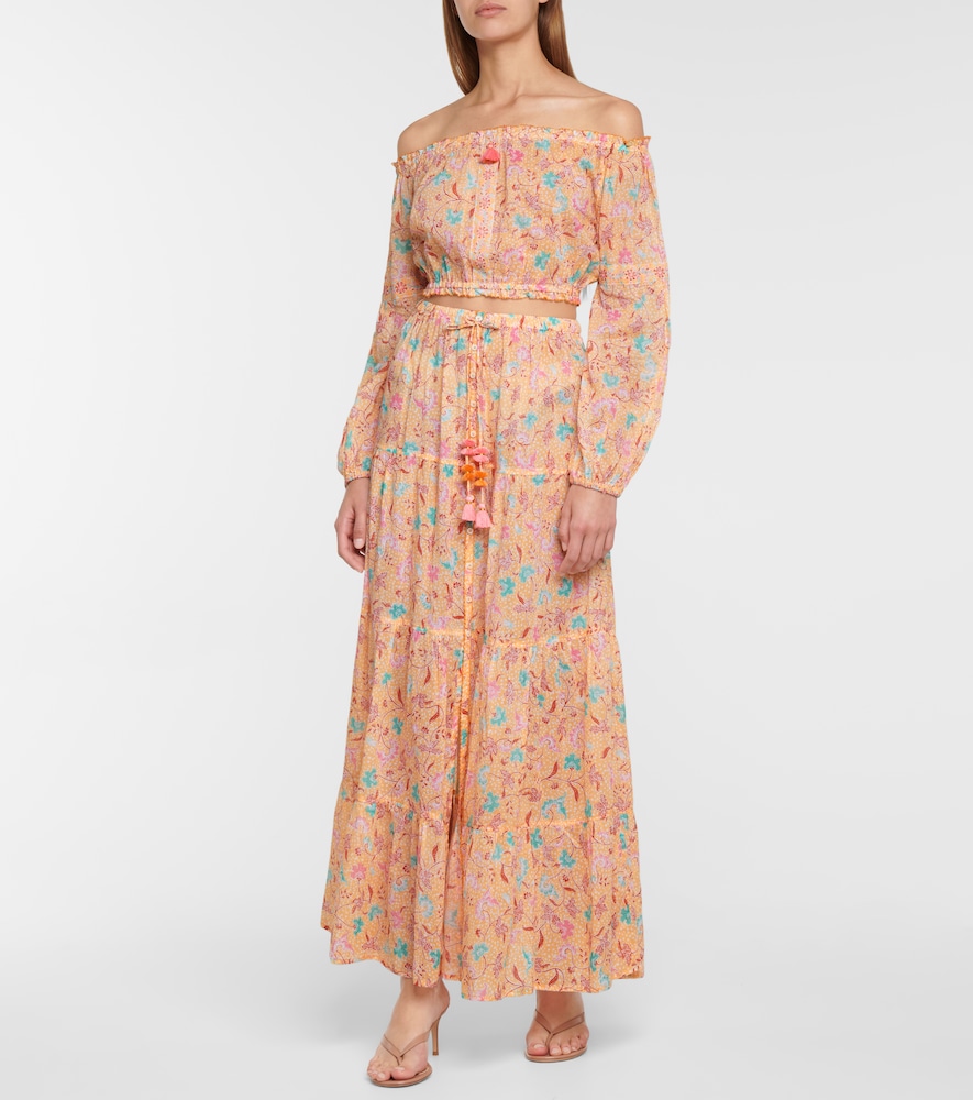 POUPETTE ST BARTH Rachel Printed Crop Top