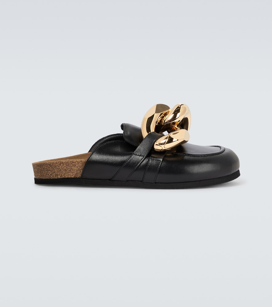 Jw Anderson Curb Chain Mules - Black - 40% Off | Editorialist