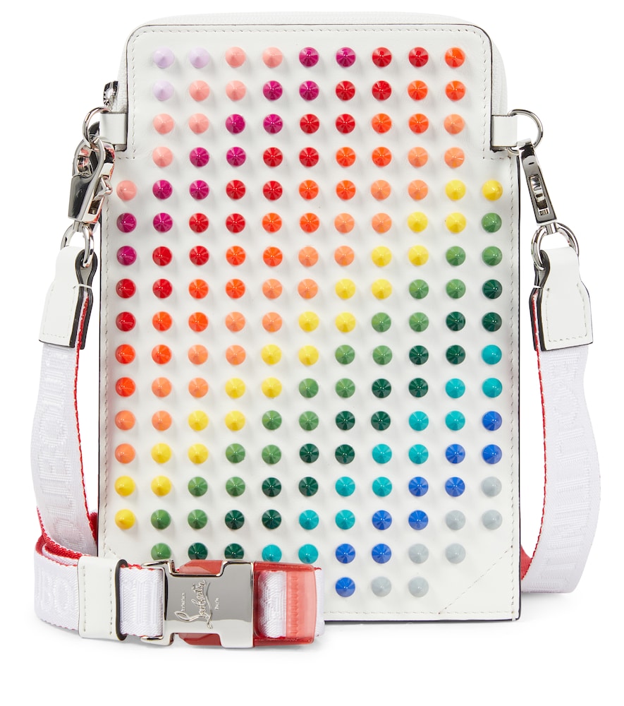 Christian Louboutin Elisa Phone Pouch Leather Crossbody Bag - Pink