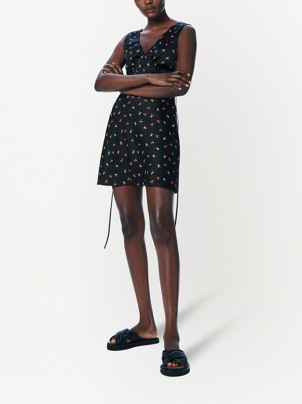 VICTORIA BECKHAM Ditsy Floral-Print Mini Dress
