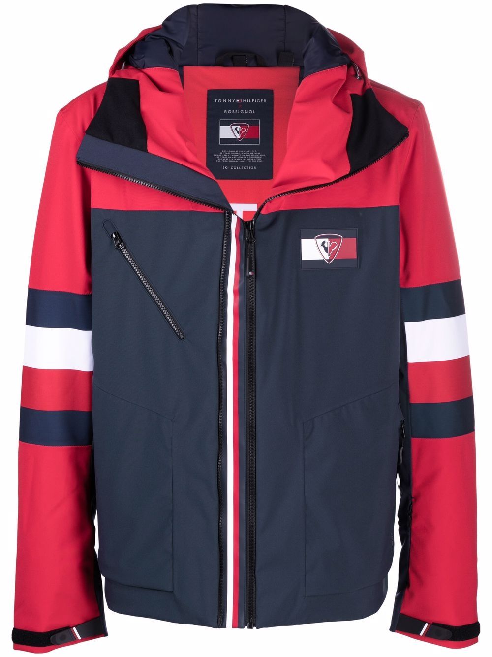ROSSIGNOL Rossignol Logo Striped Hooded Jacket