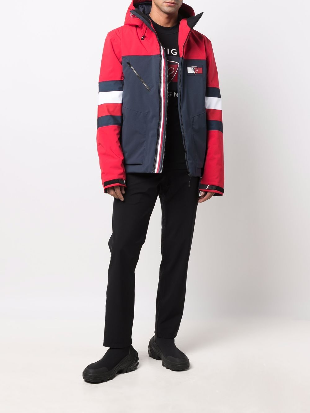 ROSSIGNOL Rossignol Logo Striped Hooded Jacket