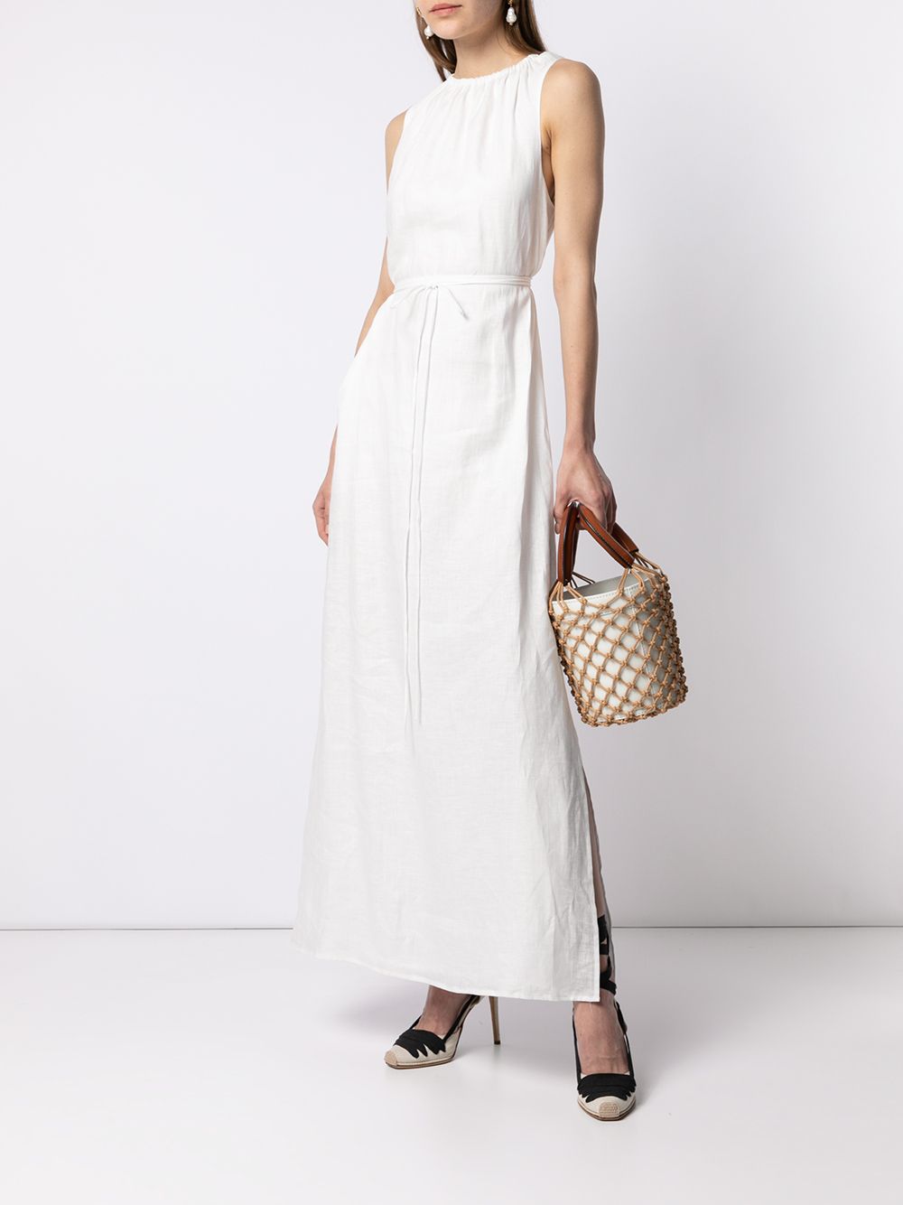 sir the label white maxi dress Linen maxi dress