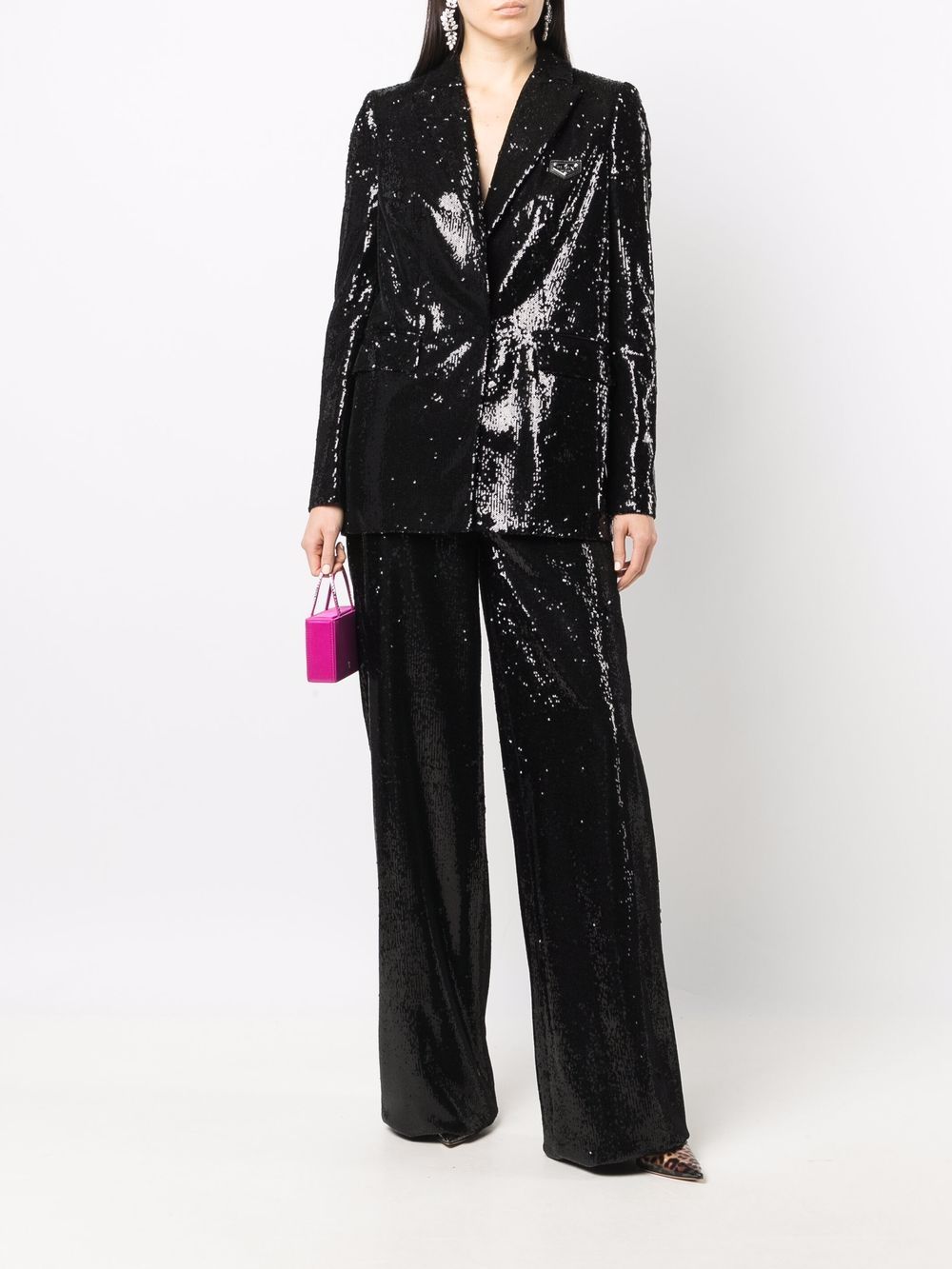 PHILIPP PLEIN Philipp Plein Embellished Wide-Leg Trousers
