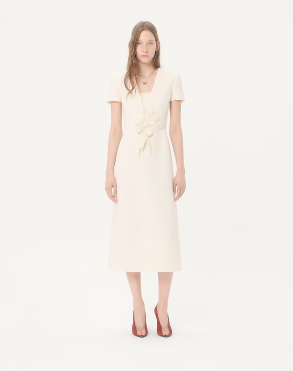 VALENTINO Valentino Embroidered Crepe Couture Dress