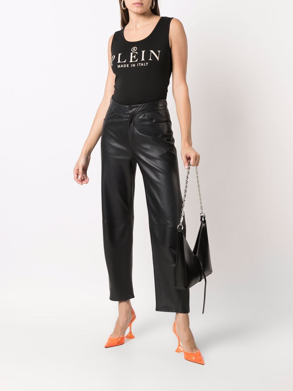 PHILIPP PLEIN Philipp Plein Logo-Print Tank Top