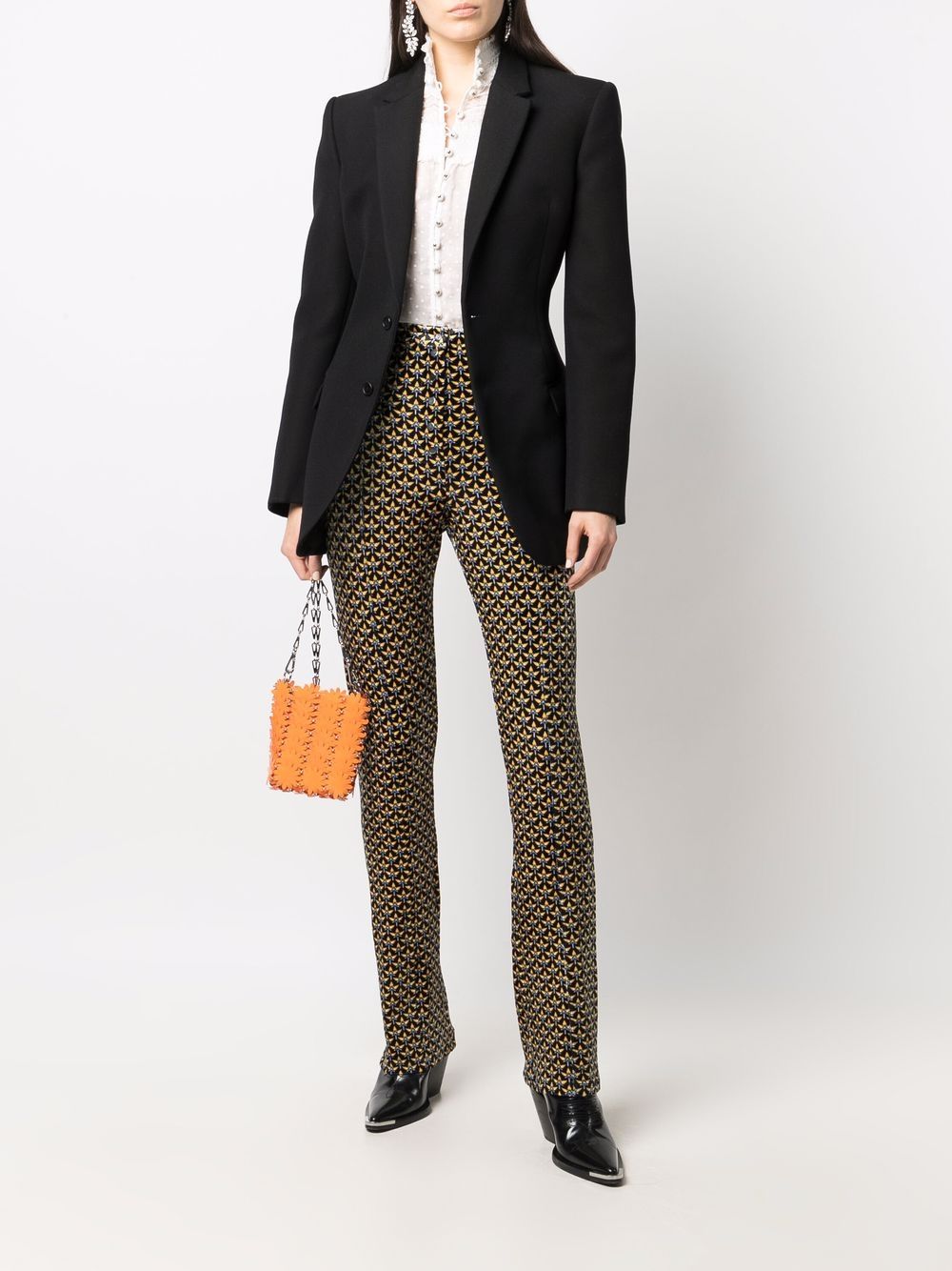 PACO RABANNE Patterned Buttoned Trousers
