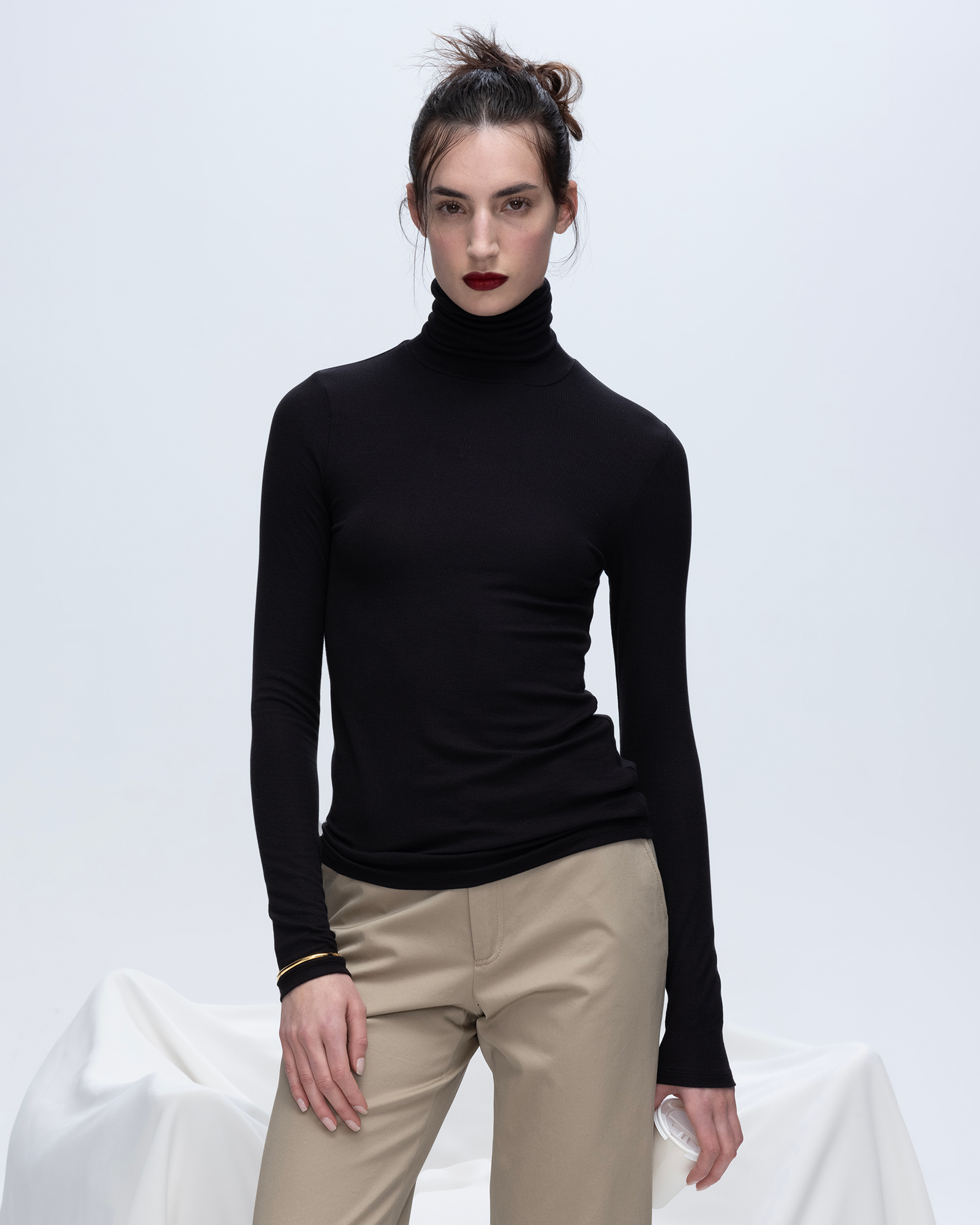 THE ROW Corinna Lamé Pencil Skirt
