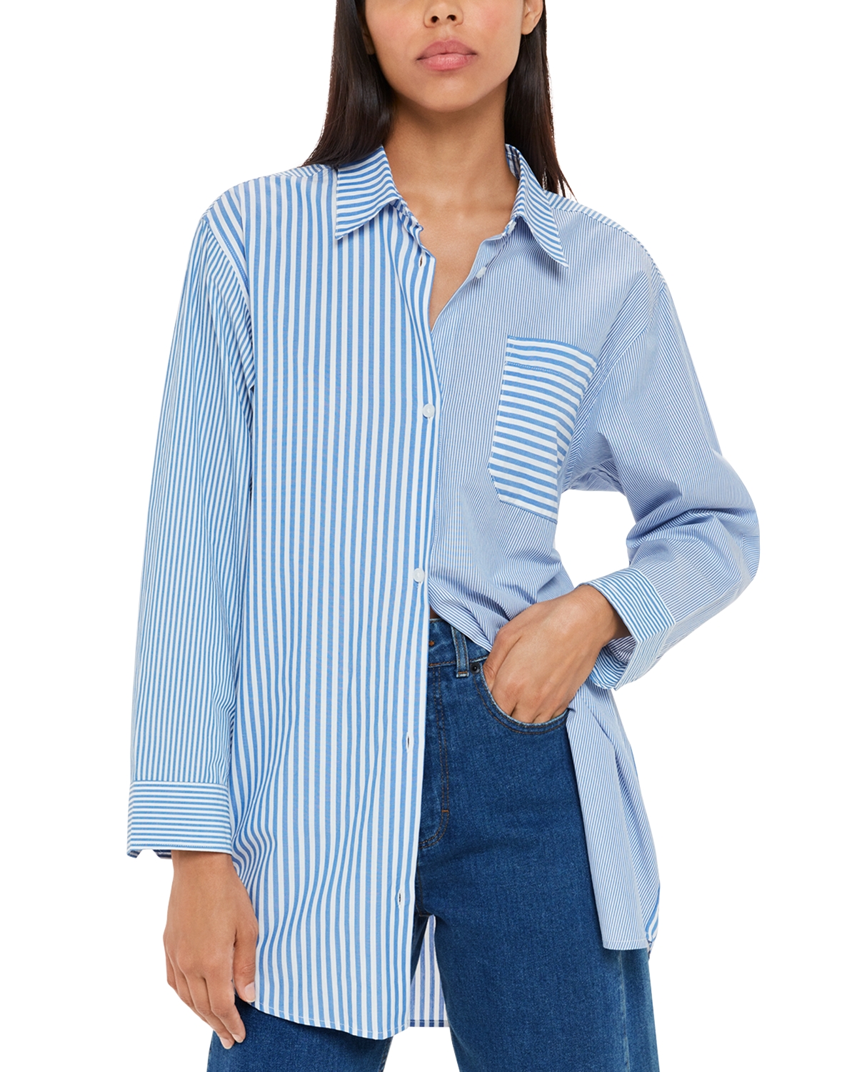 WHISTLES High Waist Straight Barrel Jeans