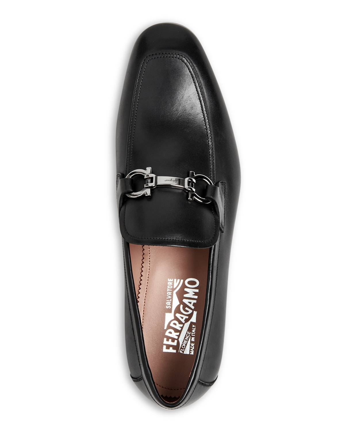 Ferragamo Ree Double Gancini Bit Leather Loafers Wide  display picture 1