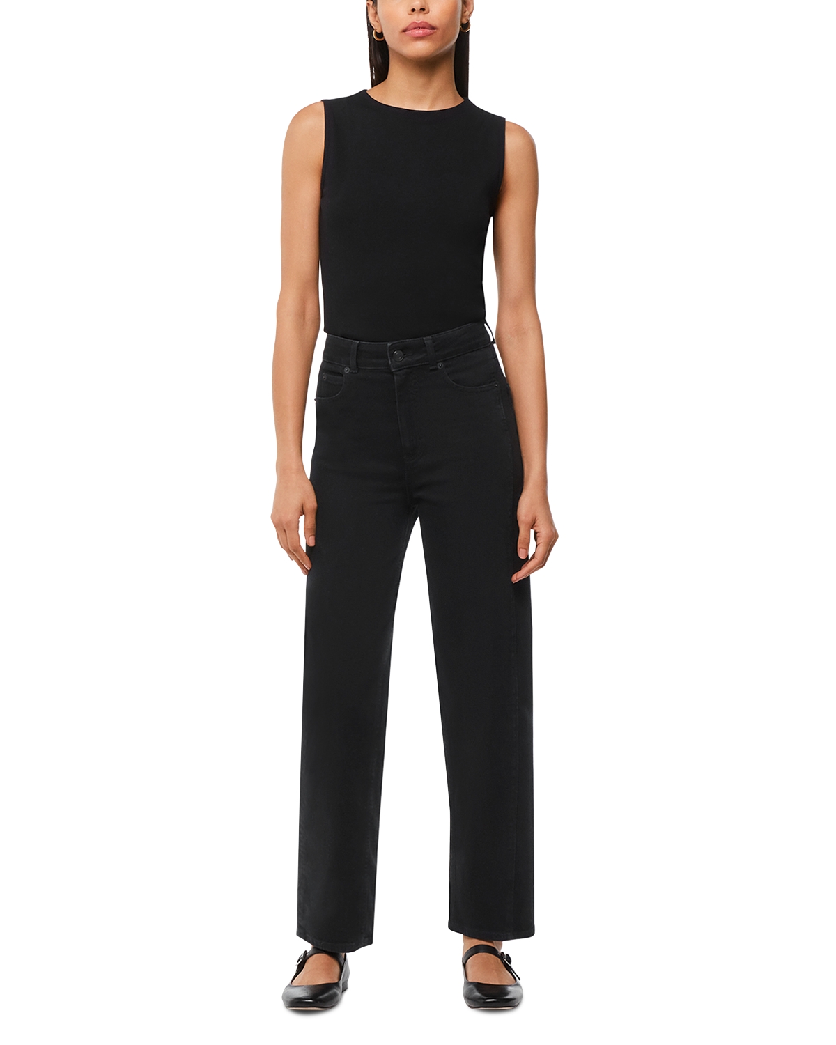 WHISTLES High-Waist Barrel Jeans