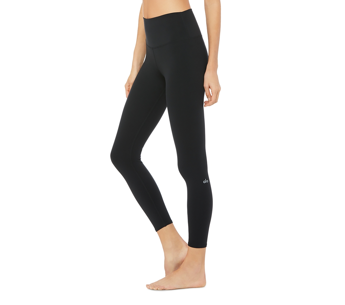 Alo Yoga 7/8 High Waist Airbrush Leggings - Black | Editorialist