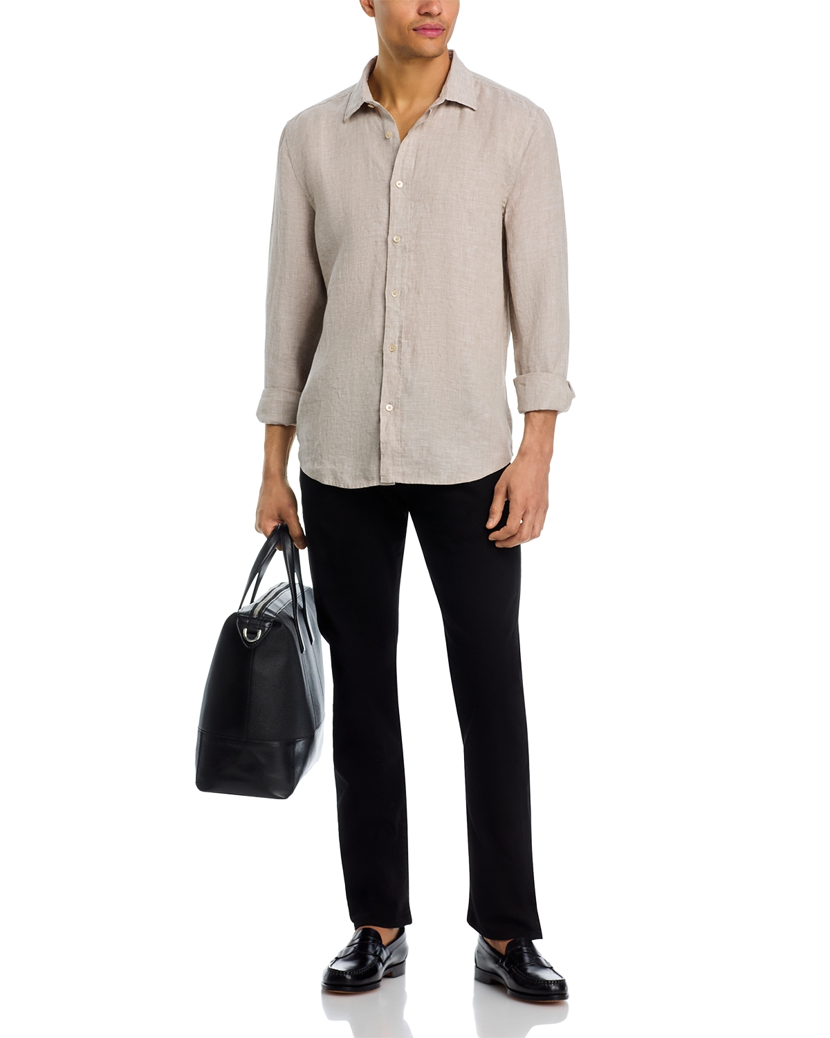 BLOOMINGDALE'S Bloomingdale's Yarn-Dyed Linen Shirt
