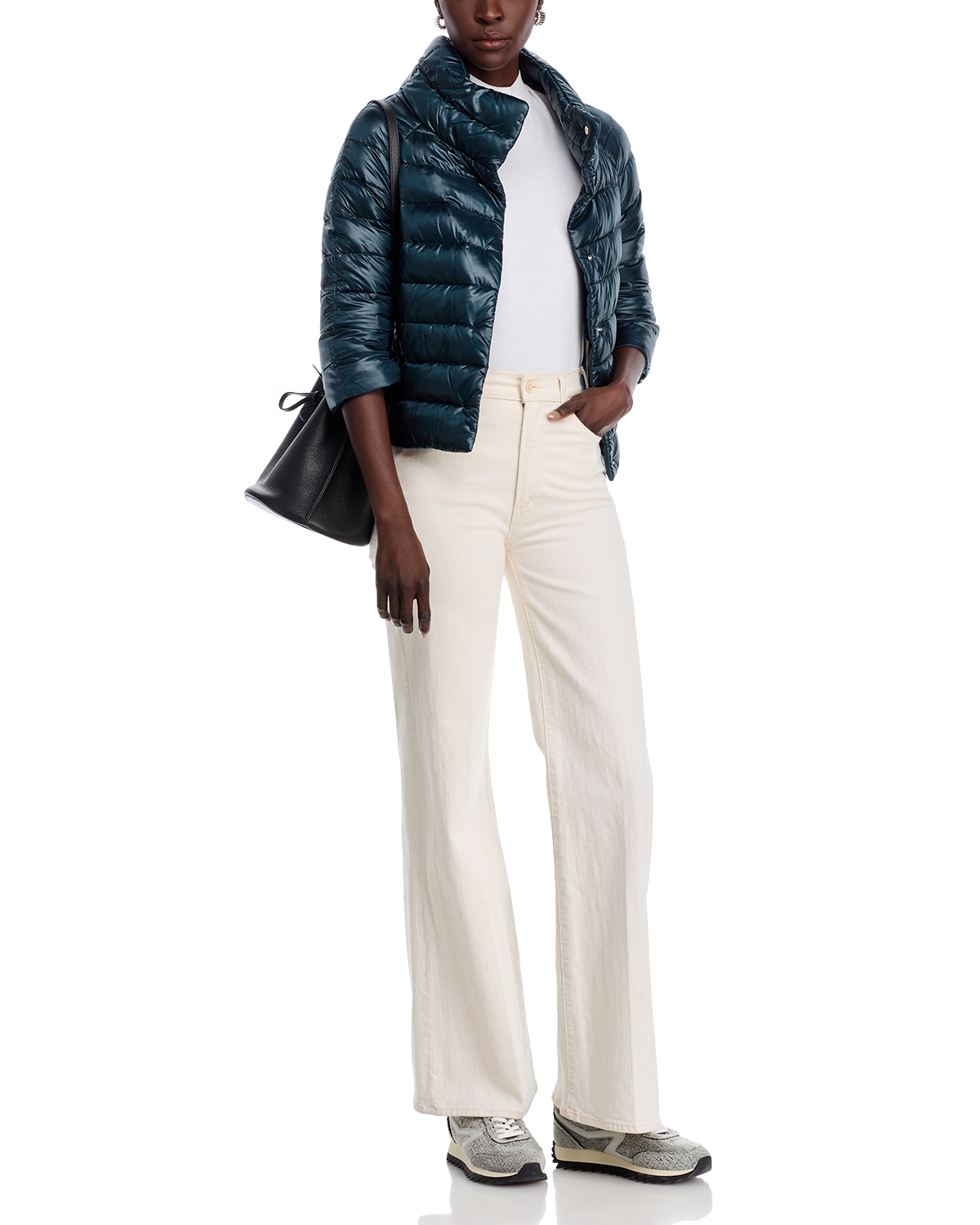 HERNO HERNO Sofia Iconico Cropped Puffer Coat