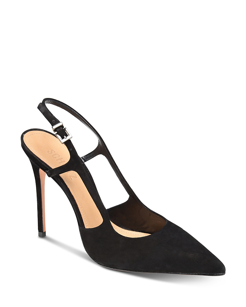 Schutz Boris High Stiletto Pump Black Editorialist