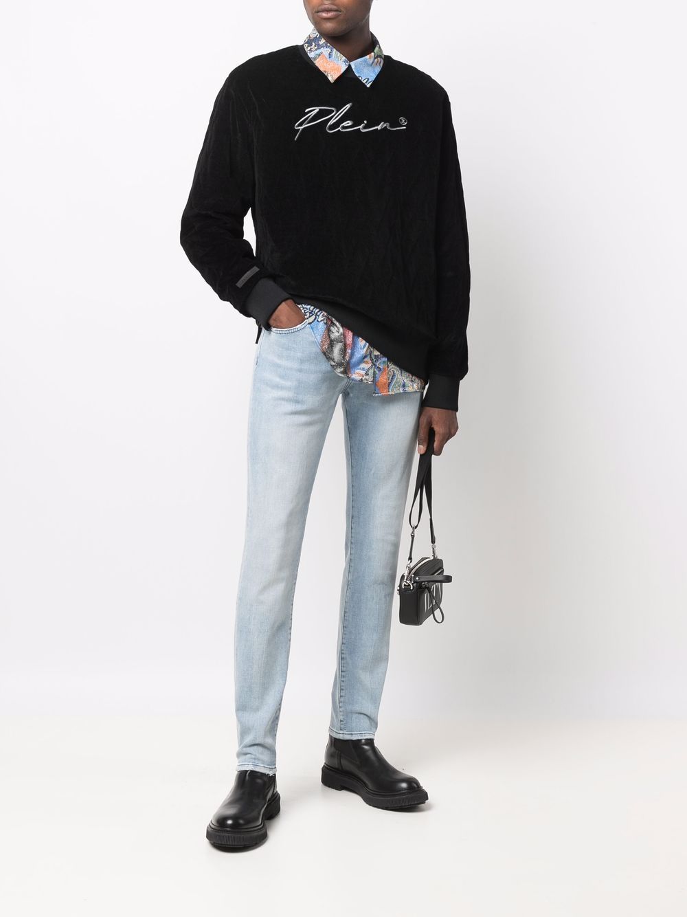 PHILIPP PLEIN Philipp Plein Logo-Plaque Skinny Jeans