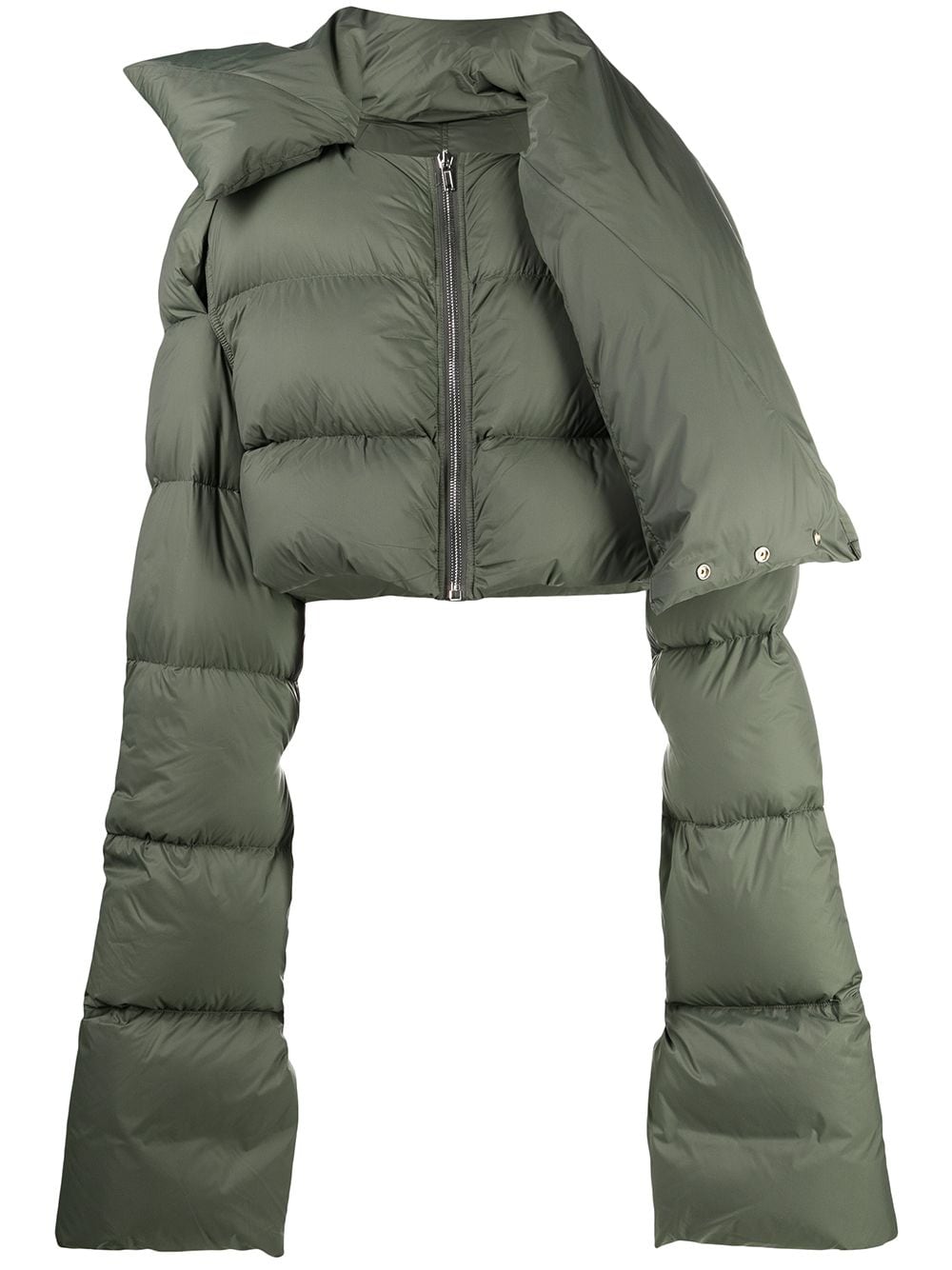 Rick Owens Babel Mountain Cropped Jacket - Green | Editorialist