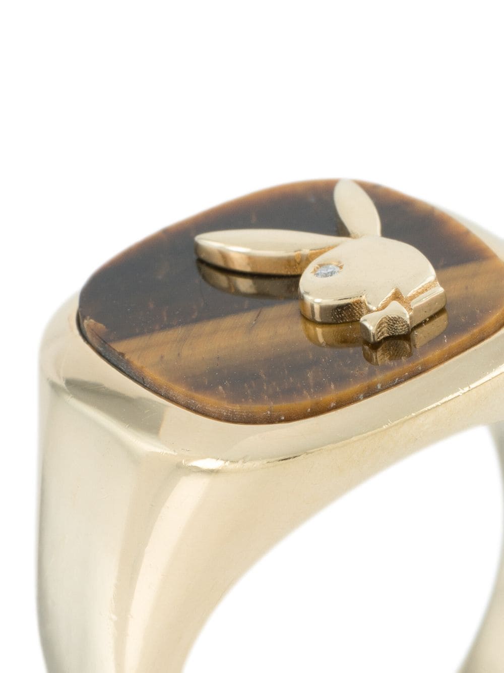 Hatton Labs X Playboy Membership Signet Ring - Gold-Tig | Editorialist