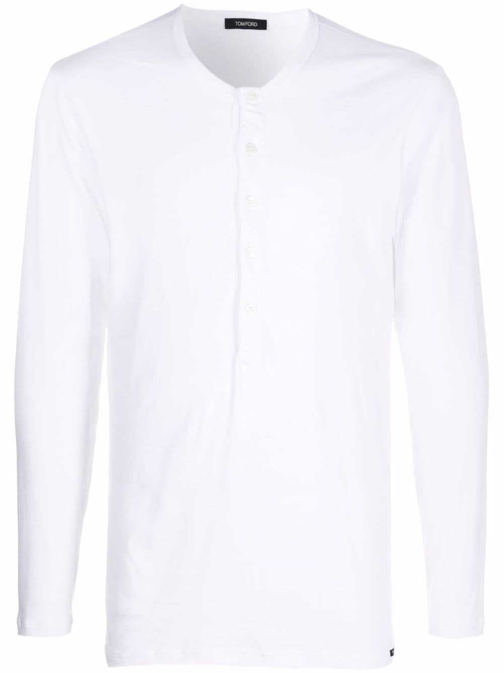TOM FORD round-neck henley t-shirt