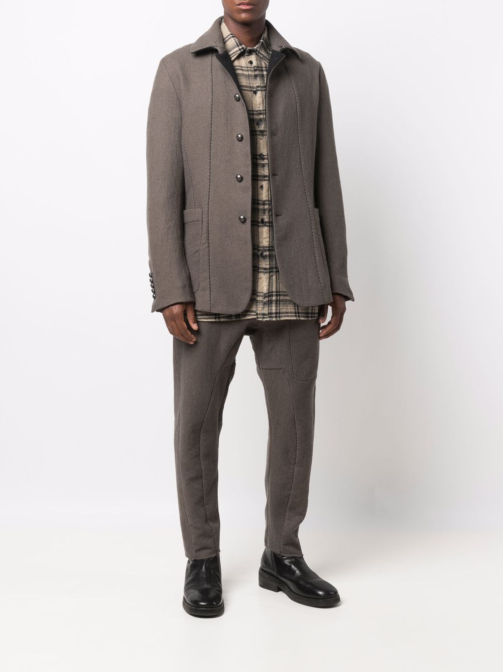 UMA WANG UMA WANG Oversized Check Shirt