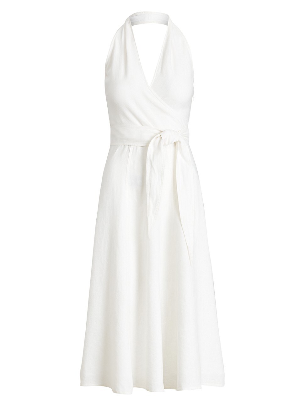 chinese dress ladies RALPH LAUREN Size L Beige Linen Blend Leather Trim Halter Wrap Dress – Sui  Generis Designer Consignment