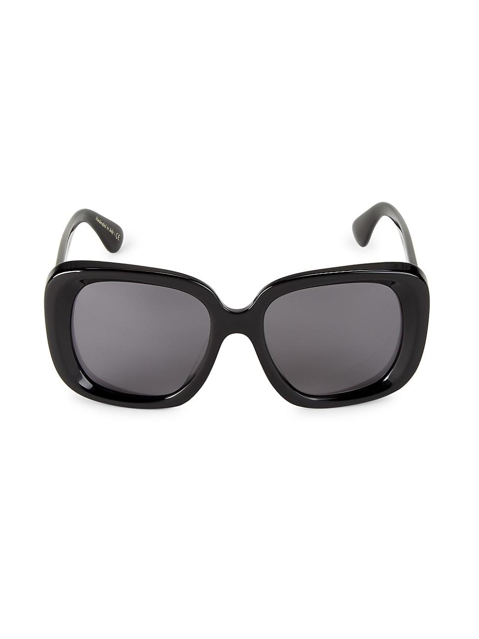 Oliver Spencer Nella 56mm Square Sunglasses In Black - 55  display picture 3