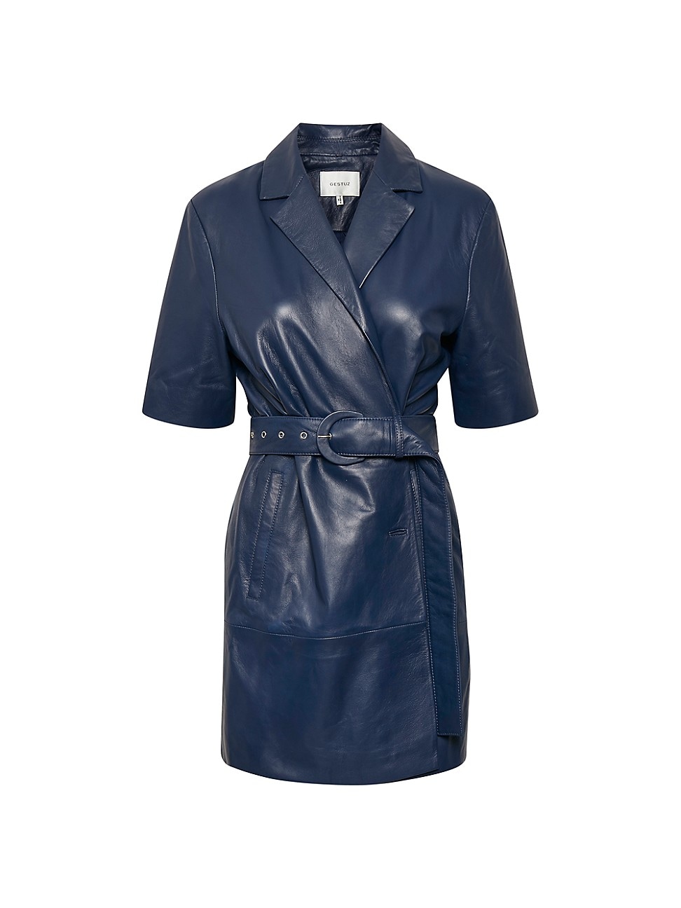 gestuz leather dress Gestuz Angelina Leather Pinafore Dress