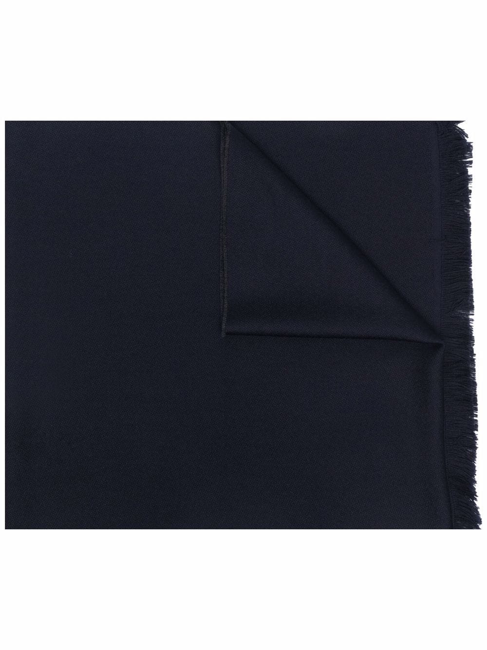EMPORIO ARMANI Frayed-Hem Wool Scarf