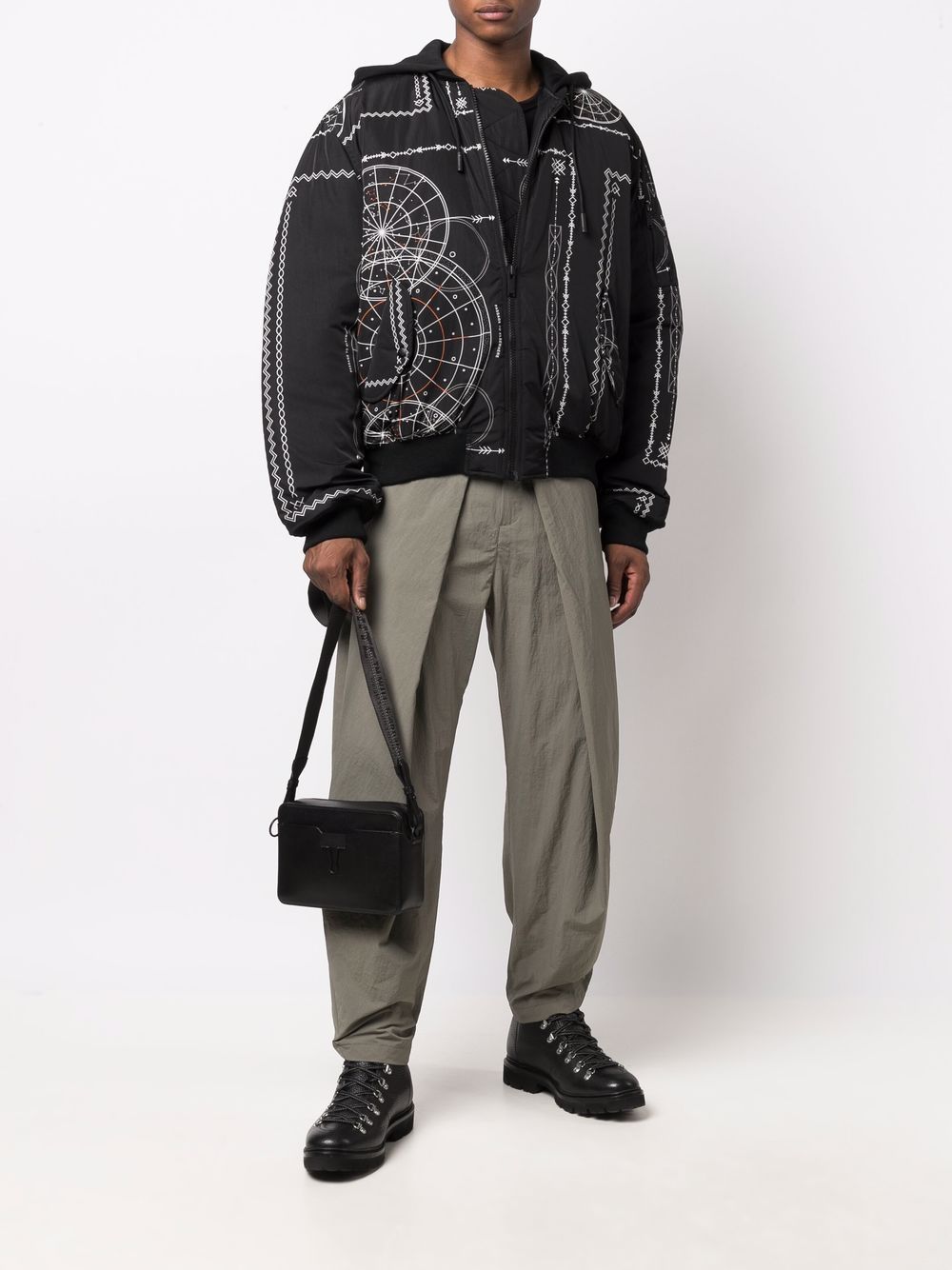 COUNTY OF MILAN Marcelo Burlon County of Milan Astral-Print Bomber Jacket