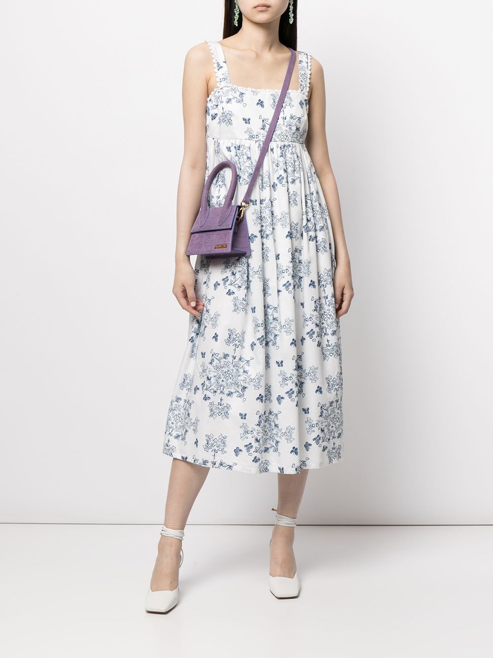 MACGRAW Macgraw Florence Porcelain Print Dress